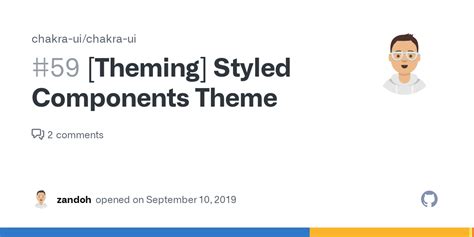 Theming Styled Components Theme · Issue 59 · Chakra Uichakra Ui · Github