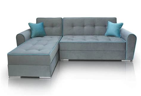 Разтегателен ъглов диван с лежанка Торонто топ цени Leosmebel