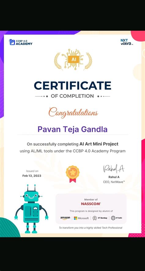 Pavan Teja Gandla On Linkedin Nxtwave Ai Artficialintelligence Art