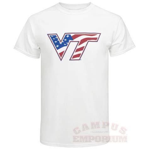 Virginia Tech American Flag Shirt Virginia Tech T Shirts Vt American