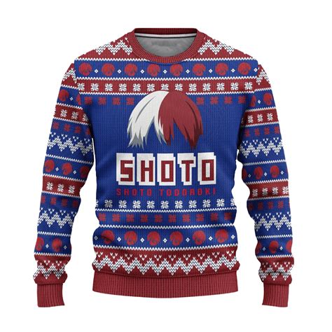 My Hero Academia Anime Todoroki 25 Ugly Sweater Ts My Hero Academi