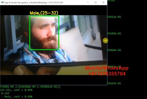 Age And Gender Recognition Using WebCam Python Project Source Code Age And Gender Recognition