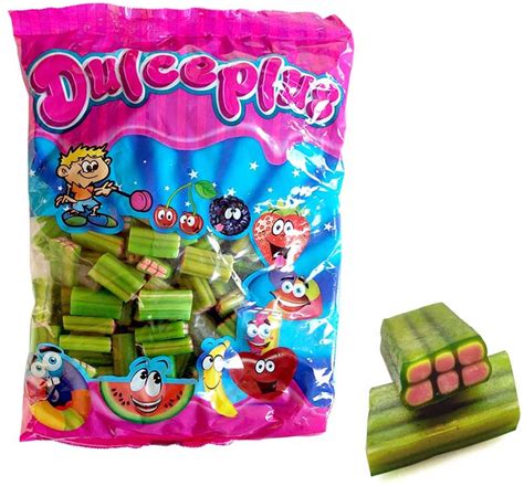 Dulceplus Watermeloen Jelly Bricks 1 Kilo Bol