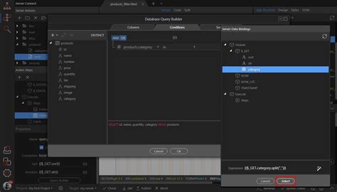 Wappler Documentation Filtering Database Query With Multiple Checkboxes