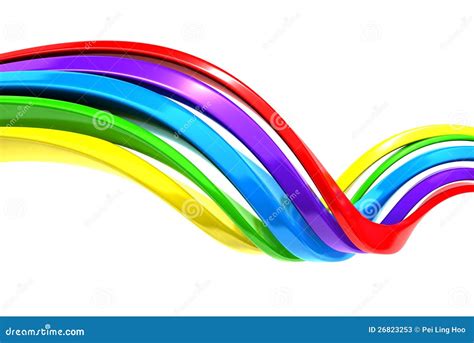 Colorful Abstract Curve Stripe Background Stock Illustration
