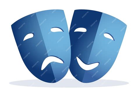 Premium Vector Sad And Happy Face Mask