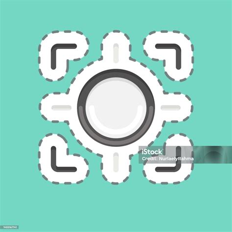 스티커 라인 컷 줌 사진 기호와 관련이 있습니다 심플한 디자인 편집 가능 간단한 그림 Brand Name Video Game에