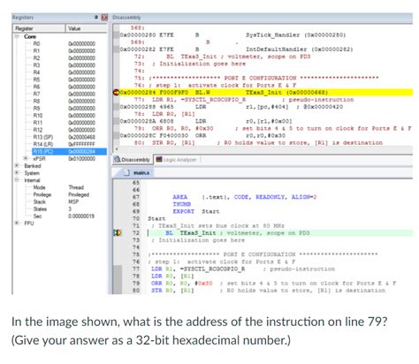 In The Image Shown What Is The Address Of The