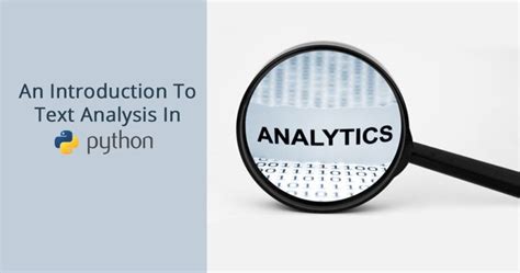 Text Analysis In Python An Introduction And Other Concepts