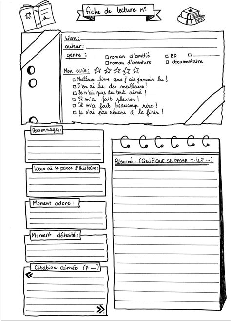 Fiche De Lecture Cm1 Cm2 Artofit