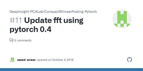 Update Fft Using Pytorch 0 4 Issue 11 DeepInsight PCALab CompactBilinearPooling Pytorch