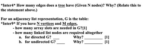 solved inter4 how many edges does a tree have given n