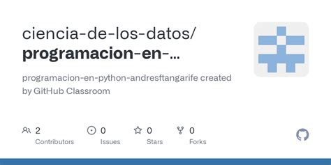 GitHub Ciencia De Los Datos Programacion En Python Andresftangarife Programacion En Python