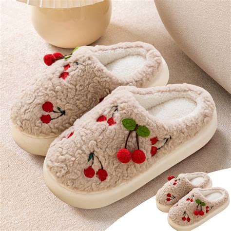 Aueoeo Slippers For Women House Slippers For Women Indoor Winter Warm
