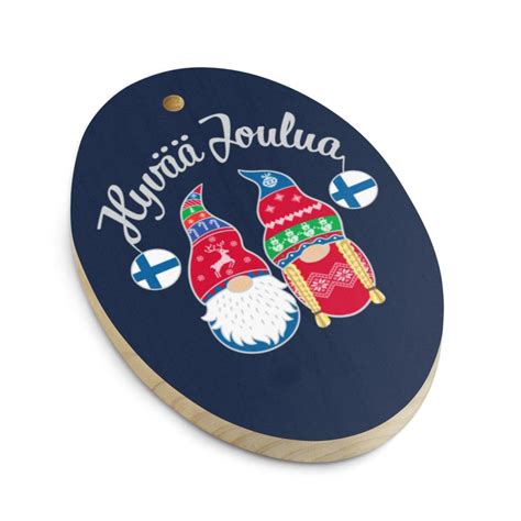 Hyvaa Joulua Ornament Finnish Merry Christmas Finland Tonttu Etsy Canada