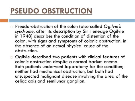 Ppt Guide To Large Bowel Obstruction Types Causes And Clinical