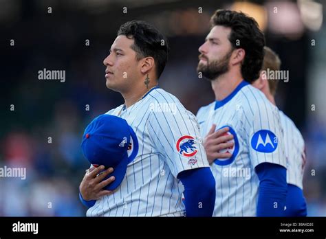 Chicago Cubs Designated Hitter Moisés Ballesteros 25 Stands For The