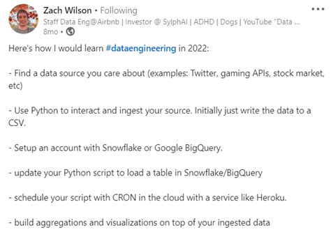 New To Data Engineering And Wanted To Learn More About It And Hoping This Is The Right Way To Go