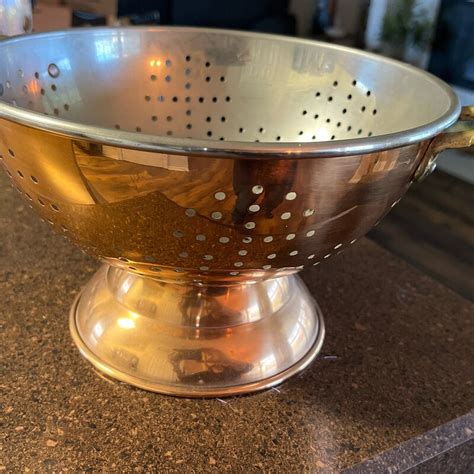 Copper Colander Etsy