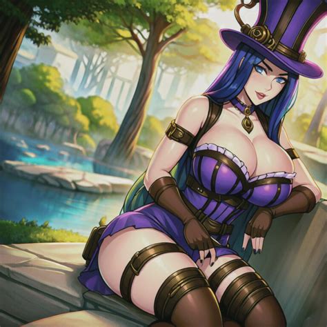 League Of Legends Sex Art Smiling At Viewer Armwear Stable Diffusion Ai Generated Cleavage