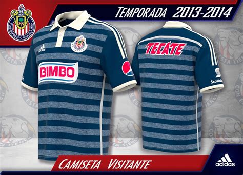 Chivas 2013 2014 Visitante 2 De 5 Club Deportivo Adidas Camisetas