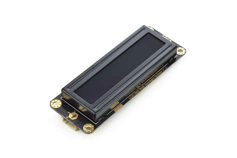 Gravity I2c 16x2 Arduino Lcd With Rgb Font Display Black Dfrobot