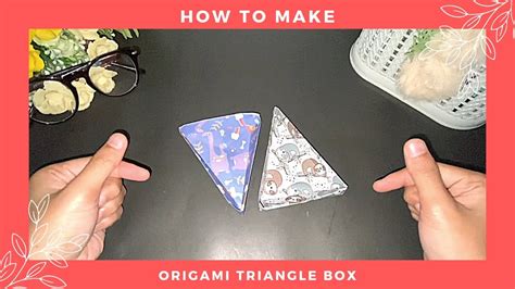 Origami Triangle Box Easy How To Make Origami Triangle Box Youtube