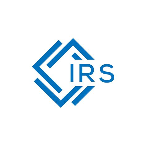 Irs Letter Logo Design On White Background Irs Creative Circle Letter