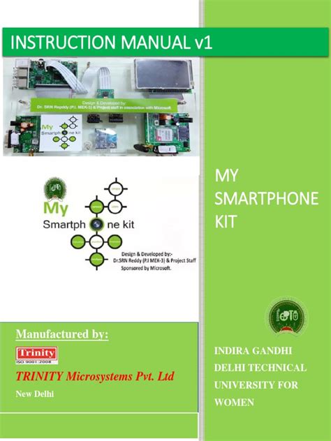 Instruction Manual V1 My Smartphone Kit Pdf Raspberry Pi Smartphone