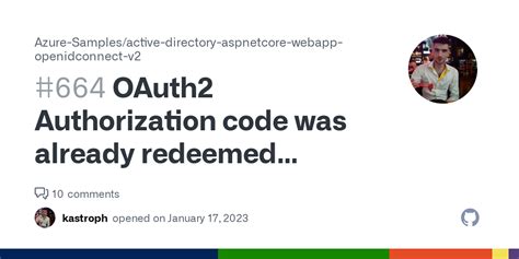 oauth2 authorization code was already redeemed please retry with a new valid code or use an