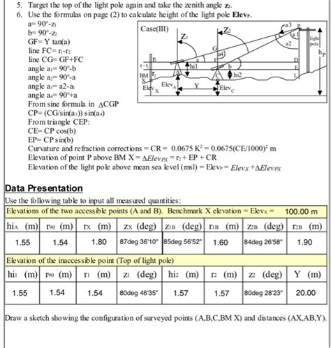 Solved S Trigonometric Leveling Objectives To Become Chegg Com