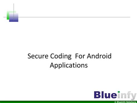Android Secure Coding Ppt