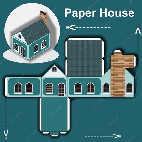 Pin By Andréia Martins On Ateliê Paper House Template House Template
