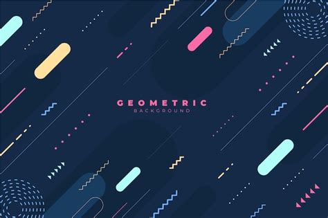 평면 기하학적 배경 무료 벡터