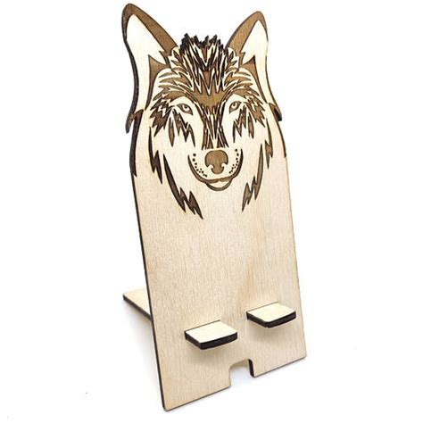 Підставка тримач для телефону Вовк 17 5х8 см на стіл Id 1536604751 ціна 140 ₴ купити на