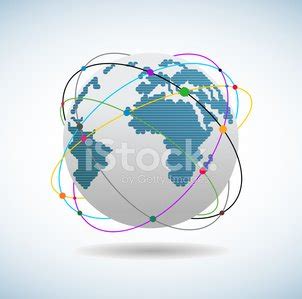 Modern Globe Connections Network Stock Vector Royalty Free Freeimages