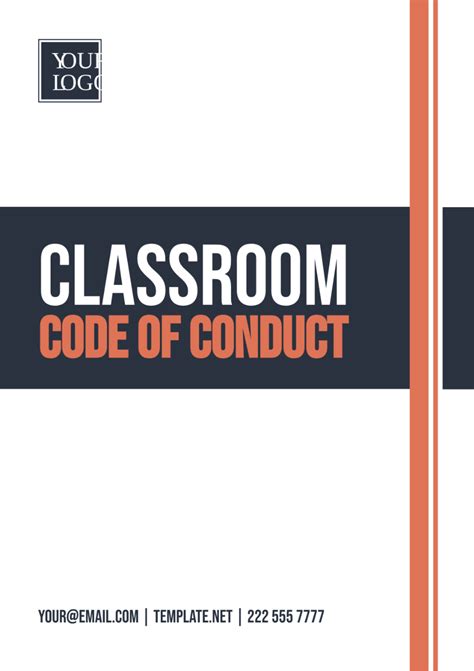 Free Classroom Code Of Conduct Template Edit Online Download Template Net