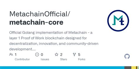 GitHub MetachainOfficial Metachain Core Official Golang Implementation Of Metachain A Layer