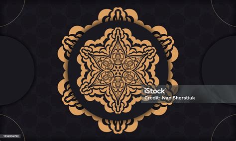 고급스러운 빈티지 장식품과 로고를 위한 장소가 있는 블랙 백 엽서 인쇄 디자인을 위한 템플릿 0명에 대한 스톡 벡터 아트 및 기타 이미지 Istock