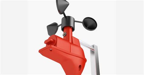 Wireless Anemometer Wind Speed Sensor 3d Incl Anemometer And Data Envato