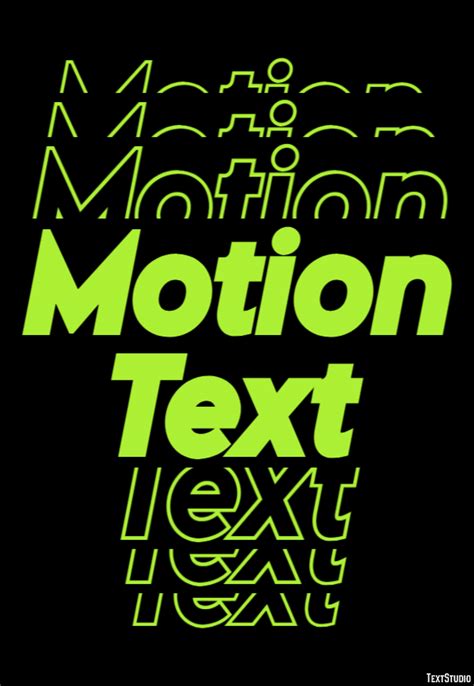 Motion Text Text Effect And Logo Design Font