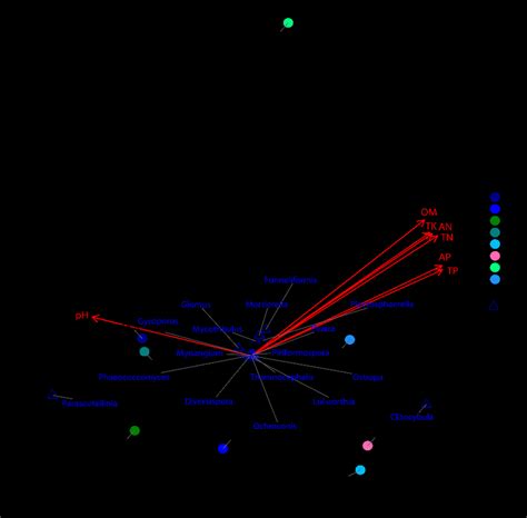 Rda Triplot Showing The Relationship Between The Relative Abundance Of Download Scientific