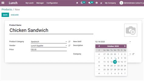 Odoo 14 Lunch Module For Establishments