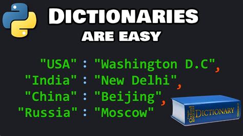 Python Dictionaries Are Easy 📙 Youtube