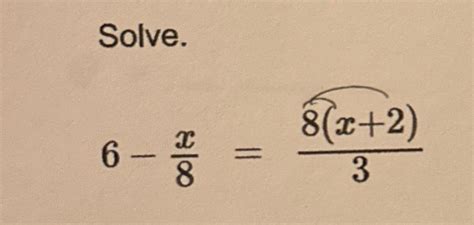 Solved Solve6 X88x23