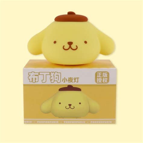 Official Mini Pompompurin Squishy Night Light Sanrio Cutetrendybn