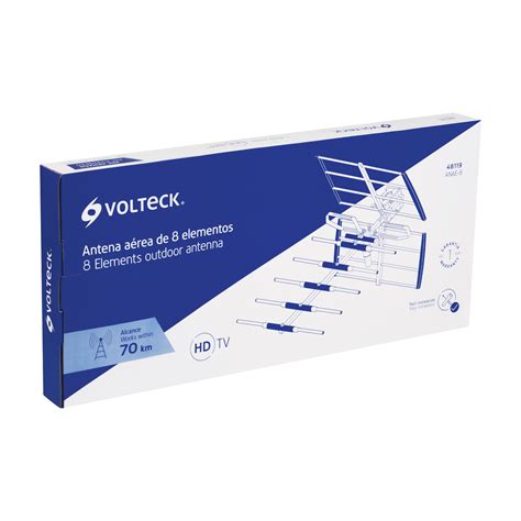 Antena Aérea Para Exterior 8 Elementos Volteck Antenas Aéreas 48119