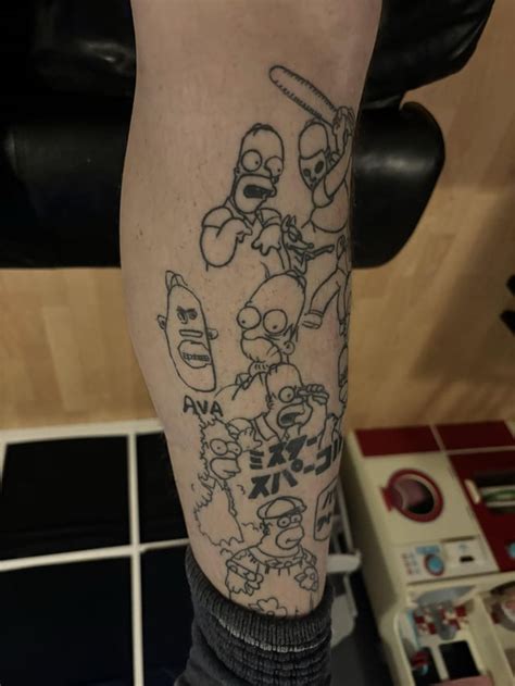 Bart Simpson Tattoo Tumblr The Ol Bart Simpson Drinking A Squishee