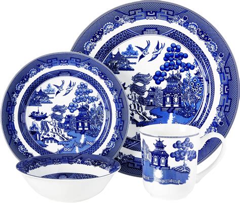 Johnson Brothers Willow Blue 4 Piece Place Setting Blue