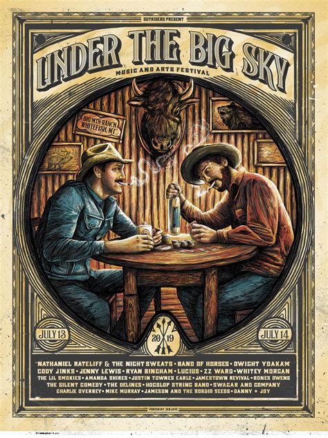 Under The Big Sky 2019 Event Poster Shop Under The Big Sky Fest